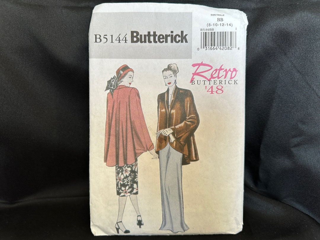 1940s Reproduction Coat Pattern // Butterick Retro '48 5144 > Sizes 8 ...