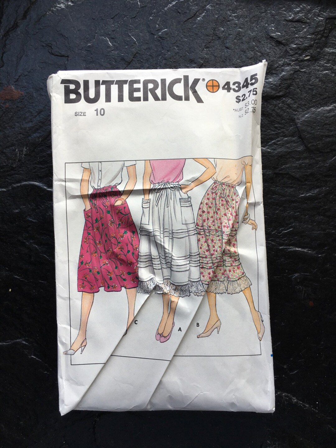 Misses' Flared Skirt Pattern // Butterick 4345 > Size 10 > Flared, Bias ...