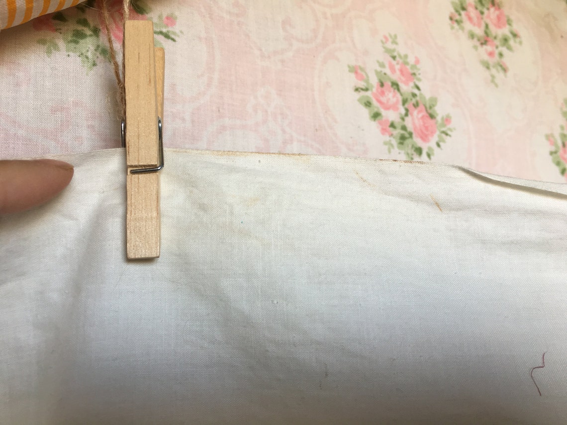 Vintage Border Print Cotton Fabric // 88x35 Faux - Etsy