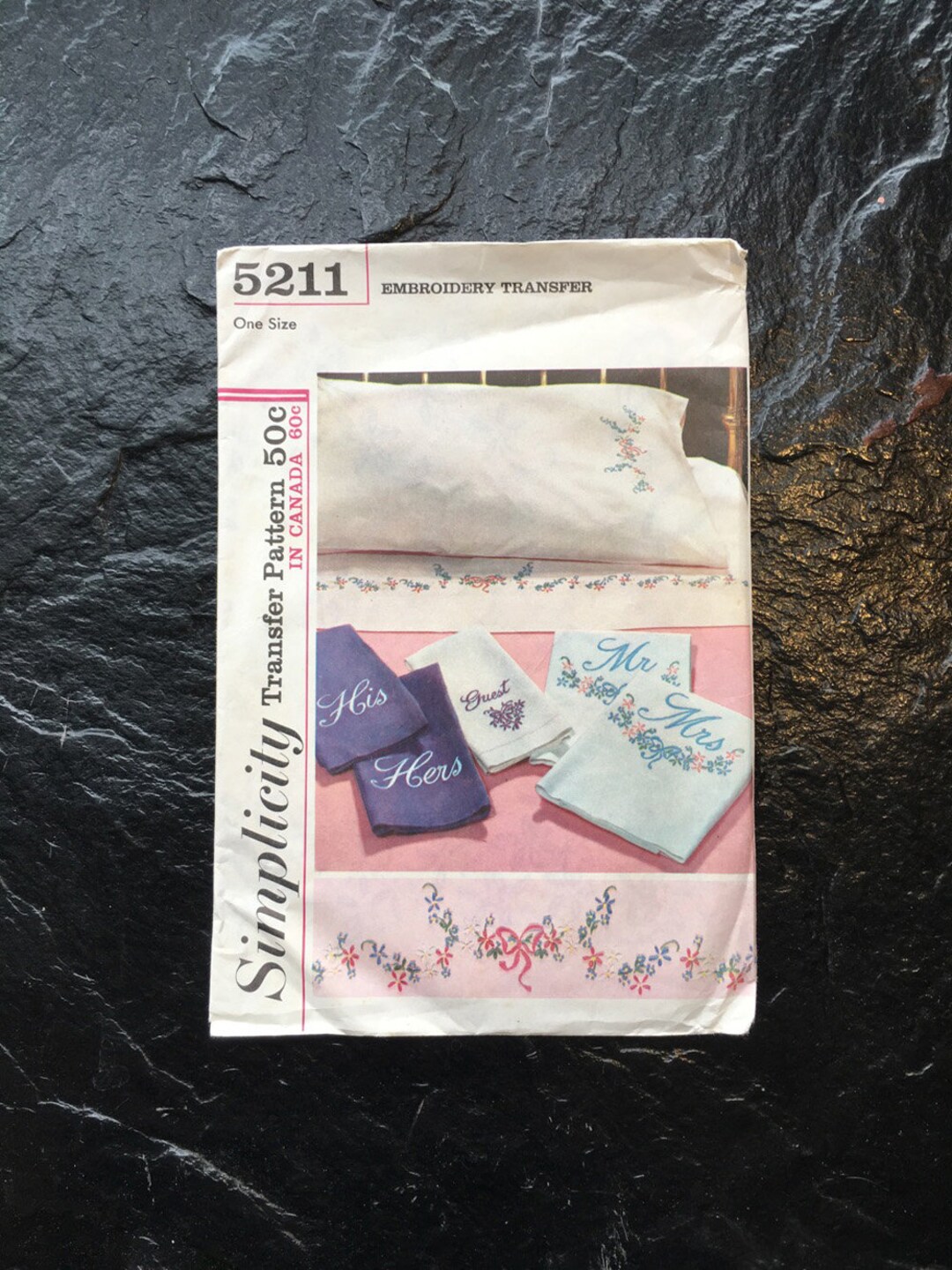 Vintage 1960s Embroidery Transfer Patterns // Simplicity 5211 > His ...