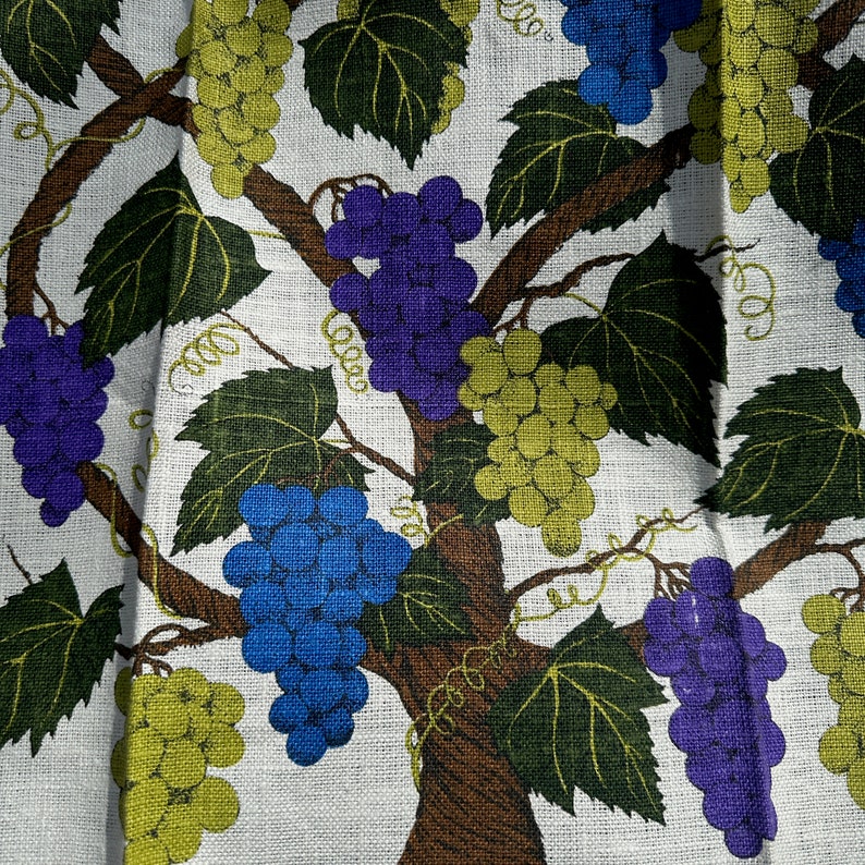 Vintage Kay Dee Grapes Tree of Life Linen Towel // 17x30" > Unused ...