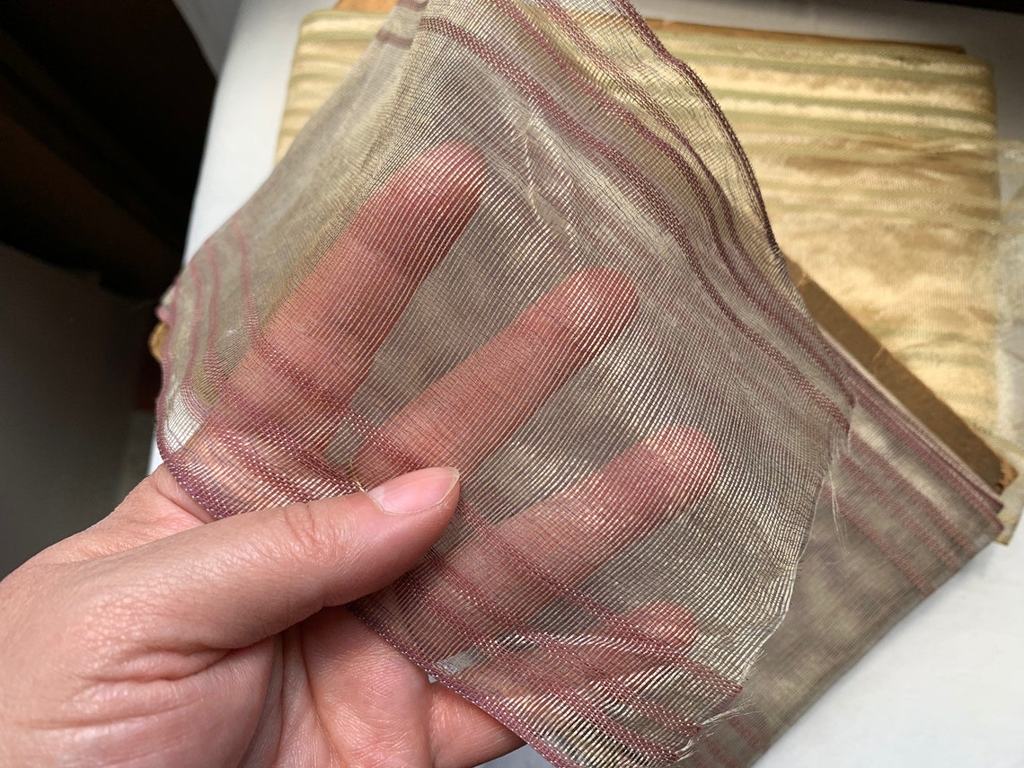 Antique Vintage Sheer Crinoline Ribbon Tape // 5" Wide, BTY > Ivory OR ...