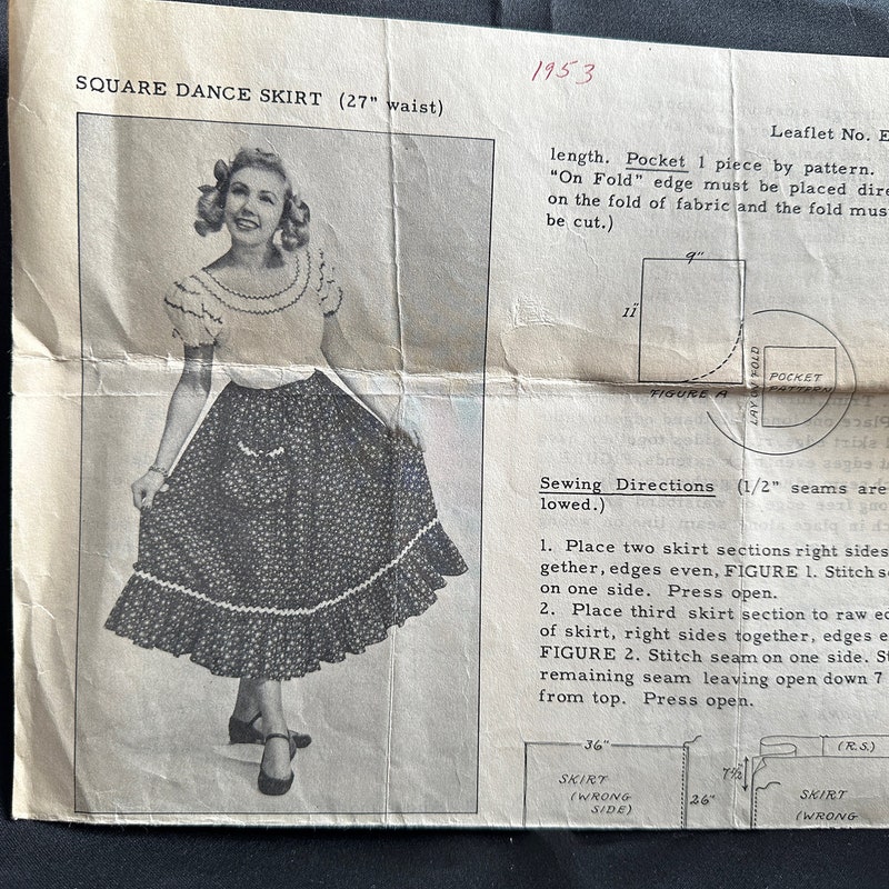 Square Dancing Skirt - Etsy