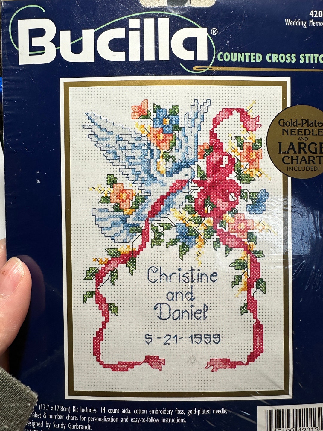 Bucilla "wedding Memories" Counted Cross Stitch Kit 42013 // 5x7 ...