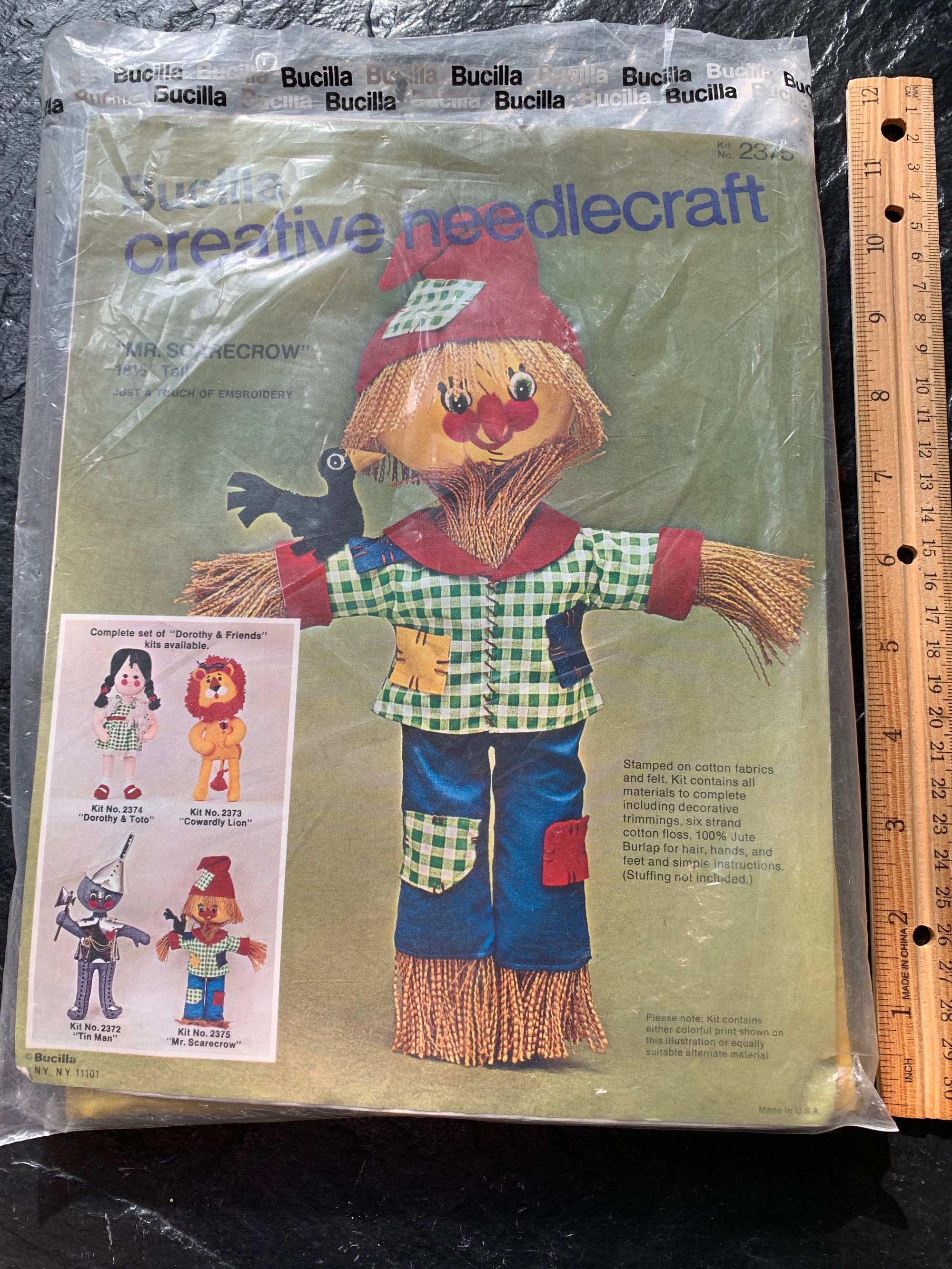 Vintage 1970s Wizard of Oz Scarecrow Kit // DIY Project to - Etsy