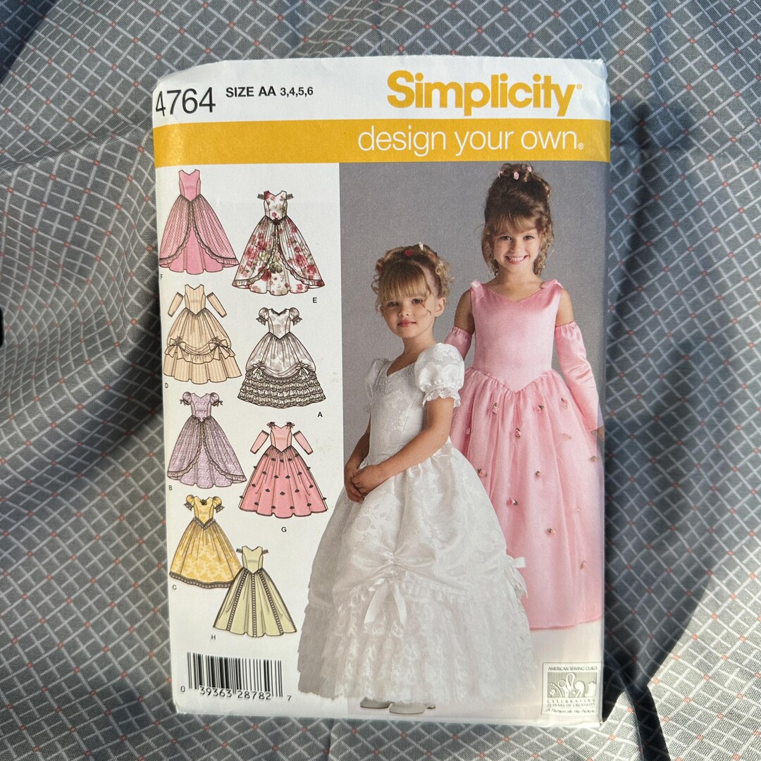 Design Your Own Child's Dress Pattern // Simplicity 4764 > Sz 3-4-5-6 ...