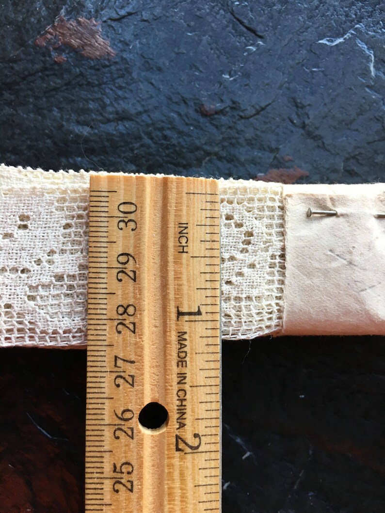 Antique Vintage Filet Lace Insertion Trim // 18x1.25 | Etsy