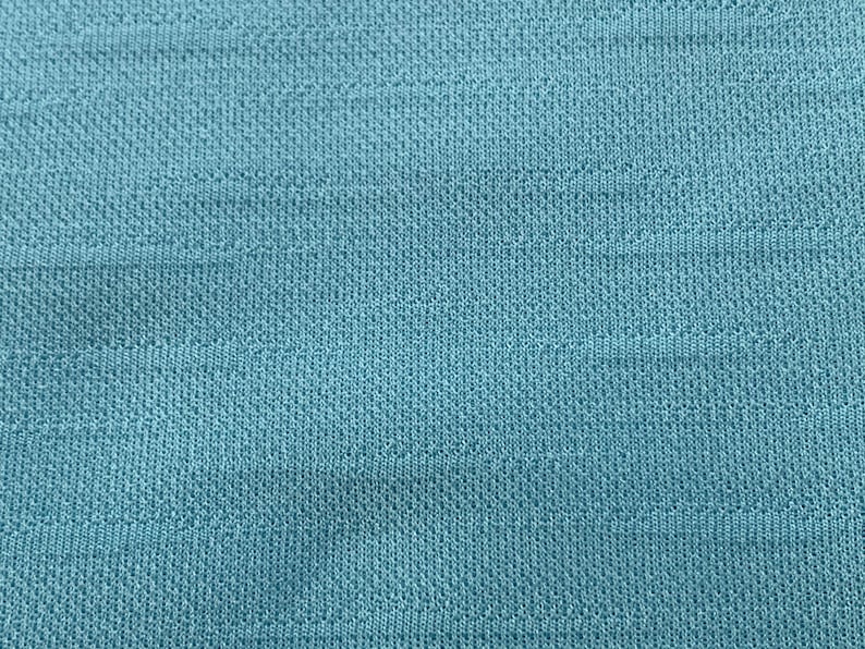 Vintage Robins Egg Blue Polyester Knit Fabric // 50x62" > Unused ...