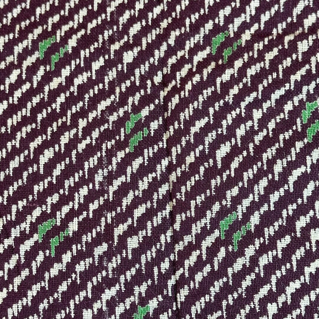 Antique Vintage Brown & Green Print Cotton Fabric // 22x34" (2 Avail ...