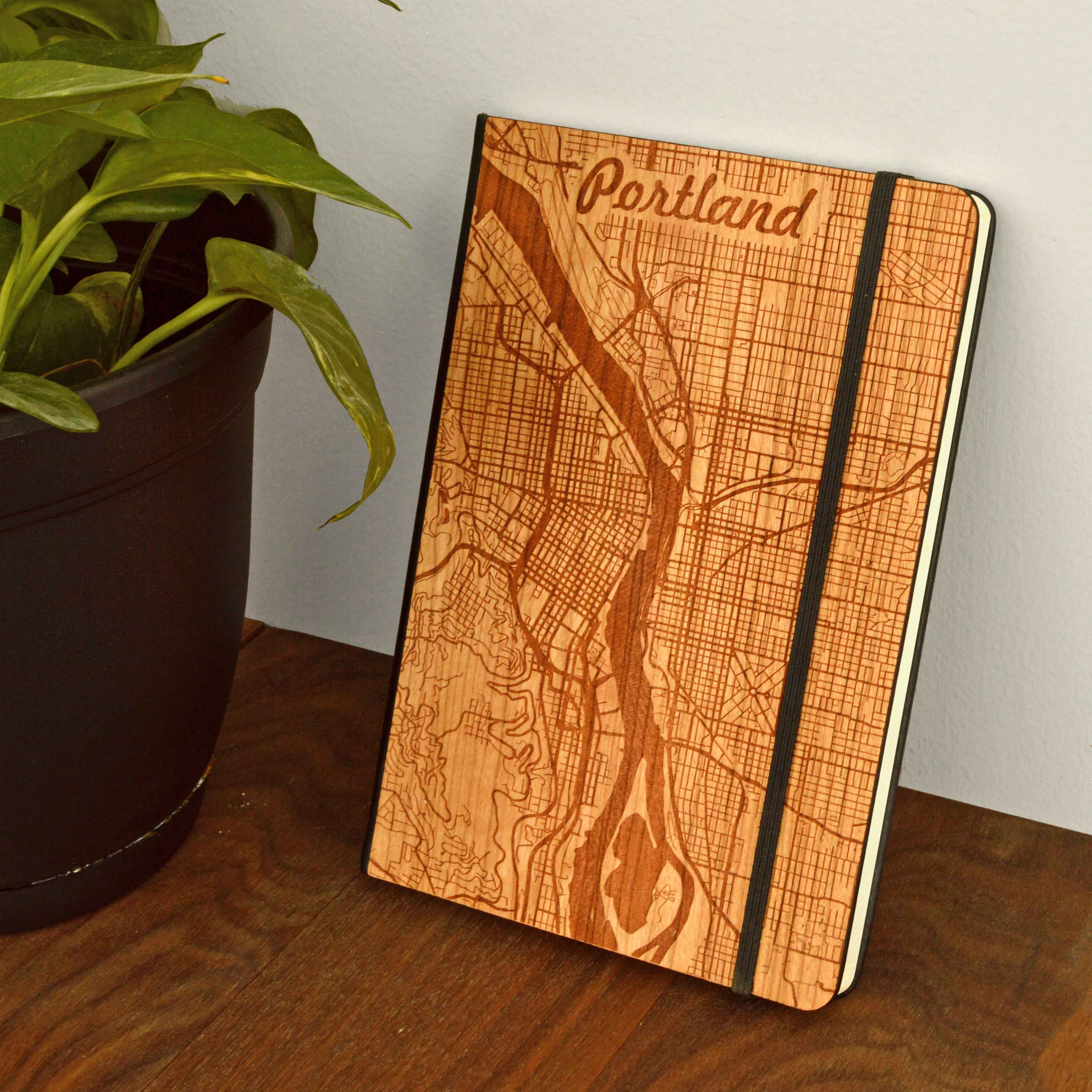 City Map Notebook Portland Journal Choose Your City - Etsy