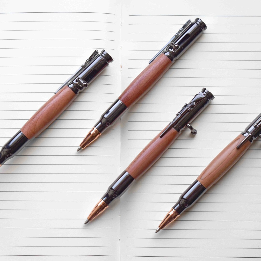 Bolt Action Pen in Aromatic Cedarwood Personalized Pen Gifts for ...