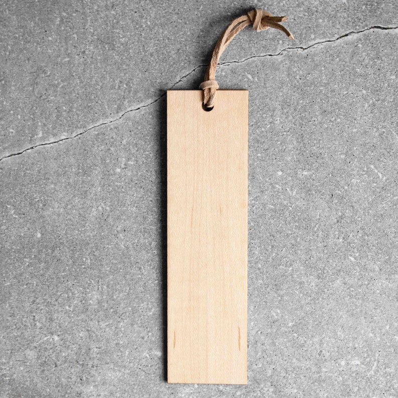 Personalized Wooden Bookmark Custom Logo Great Gifts for | Etsy