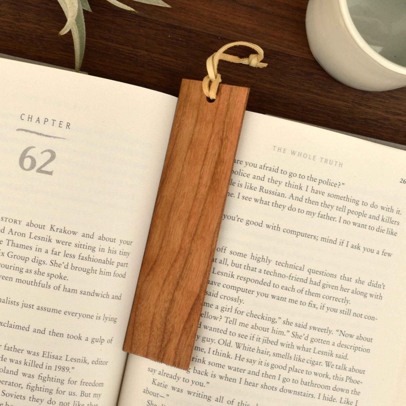 Personalized Wooden Bookmark Custom Logo Great Gifts for | Etsy