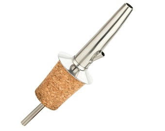 Stainless Steel Cork Freeflow Oil Pourer - Etsy UK