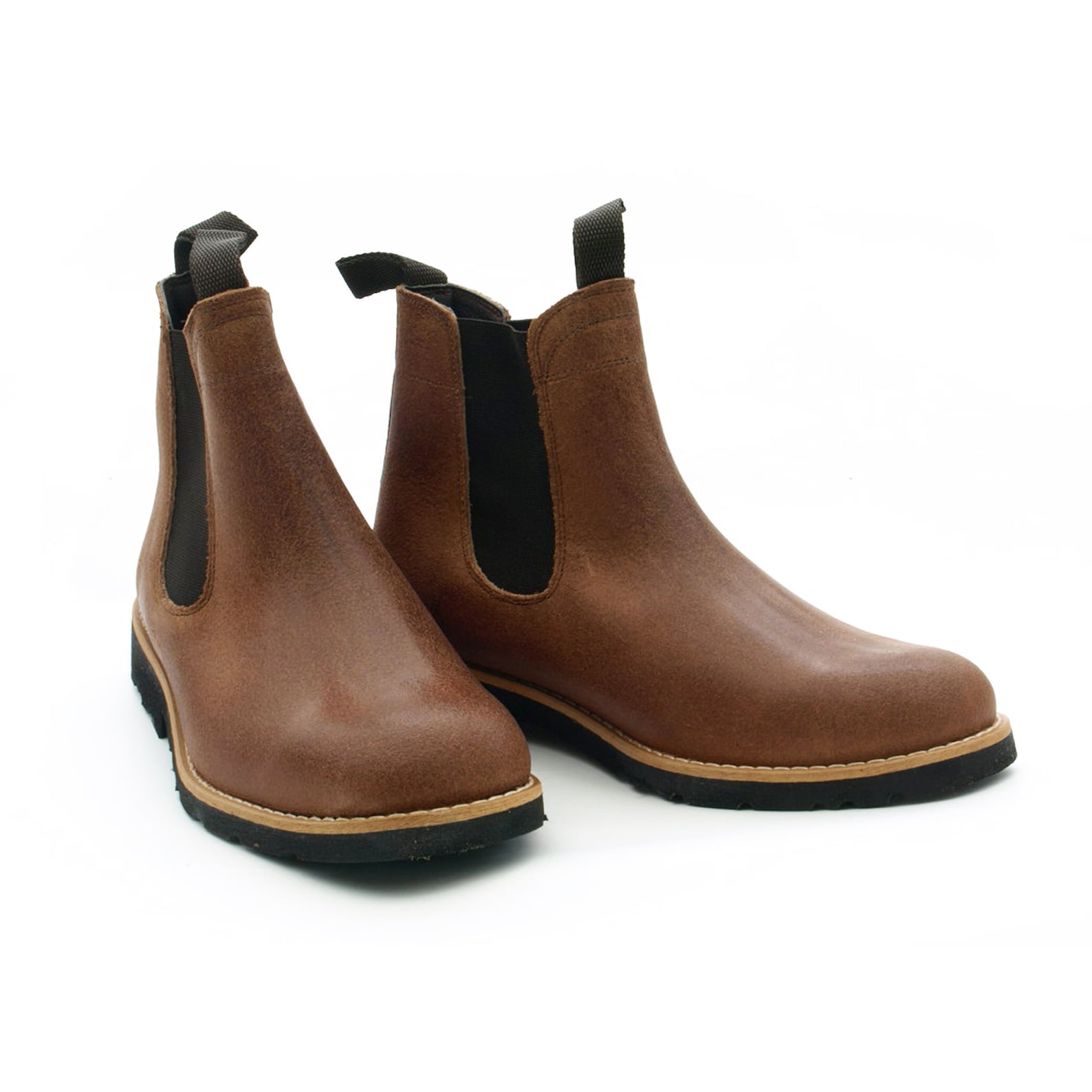 Traditional Chelsea Leather Boots With and Recycled Car Tyres | Etsy