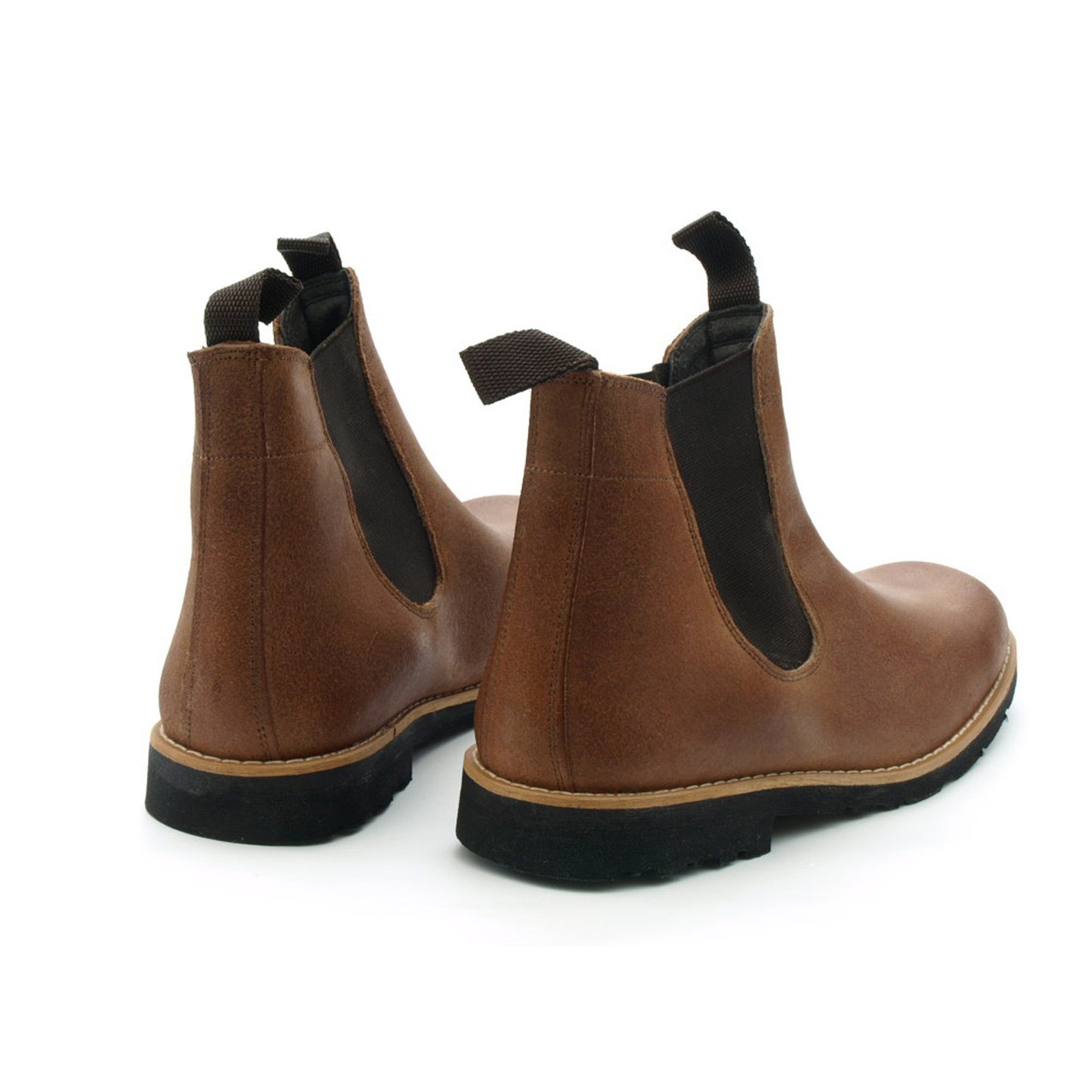 Traditional Chelsea Leather Boots With and Recycled Car Tyres | Etsy