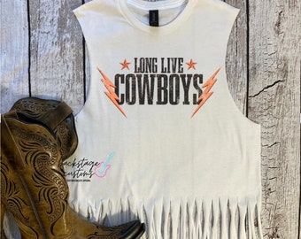 Country Music Fringe Tank Top Western Tee Country Concert Outfit ...