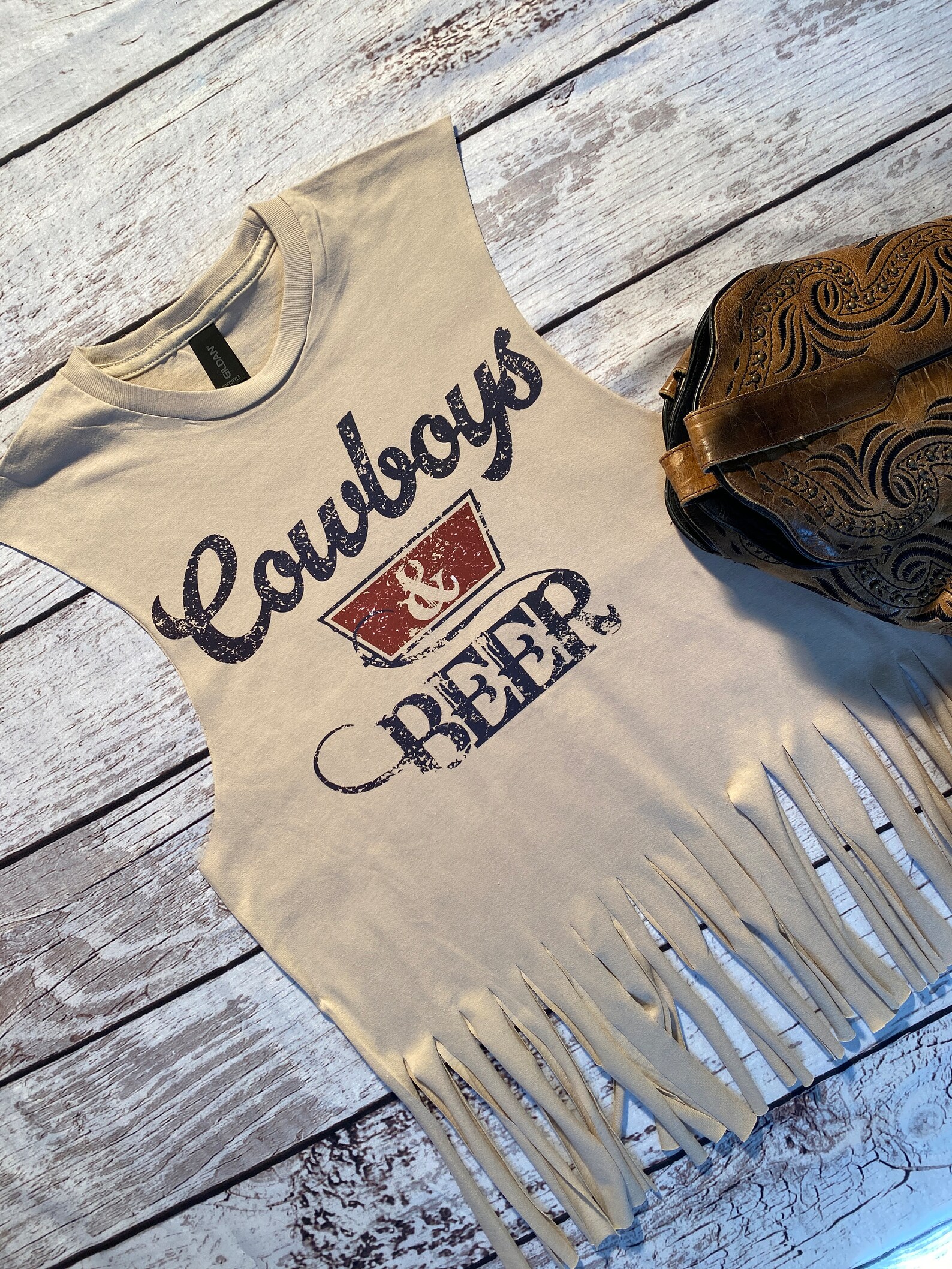 Country Music Fringe Tank Top | Western Tee | Country Concert Outfit ...