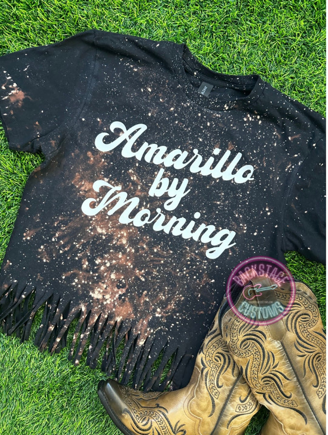 Country Music Fringe Bleached Shirt | Country | Shirts | Unisex ...