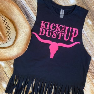 Country Music Fringe Tank Top | Western Tee | Country Concert Outfit ...