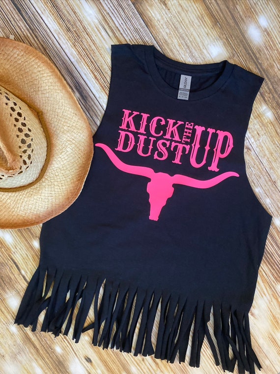 Country Music Fringe Tank Top Western Tee Country Concert - Etsy