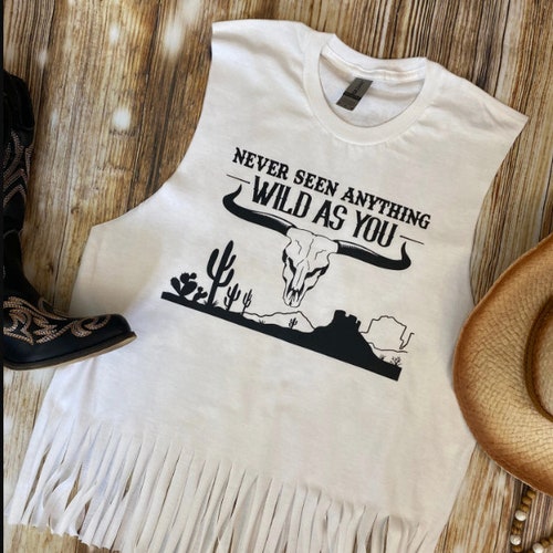 Country Music Tank Fringe Tank Top Concert Tees He - Etsy