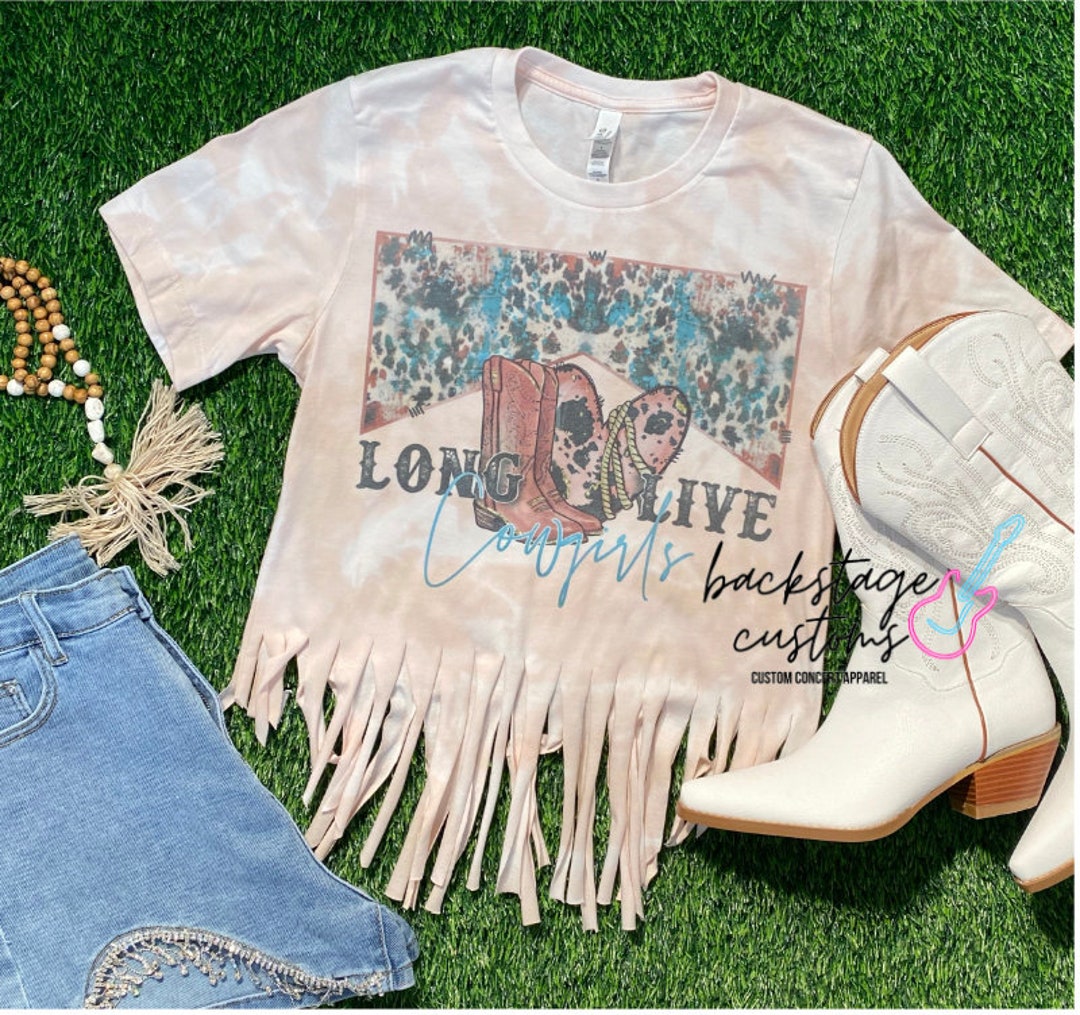 Country Music Fringe Bleached Shirt | Country | Shirts | Unisex ...