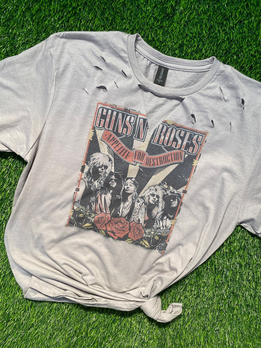 Rock Concert Distressed Tee | Band Tee | Concert Outfit | Band Outfit ...