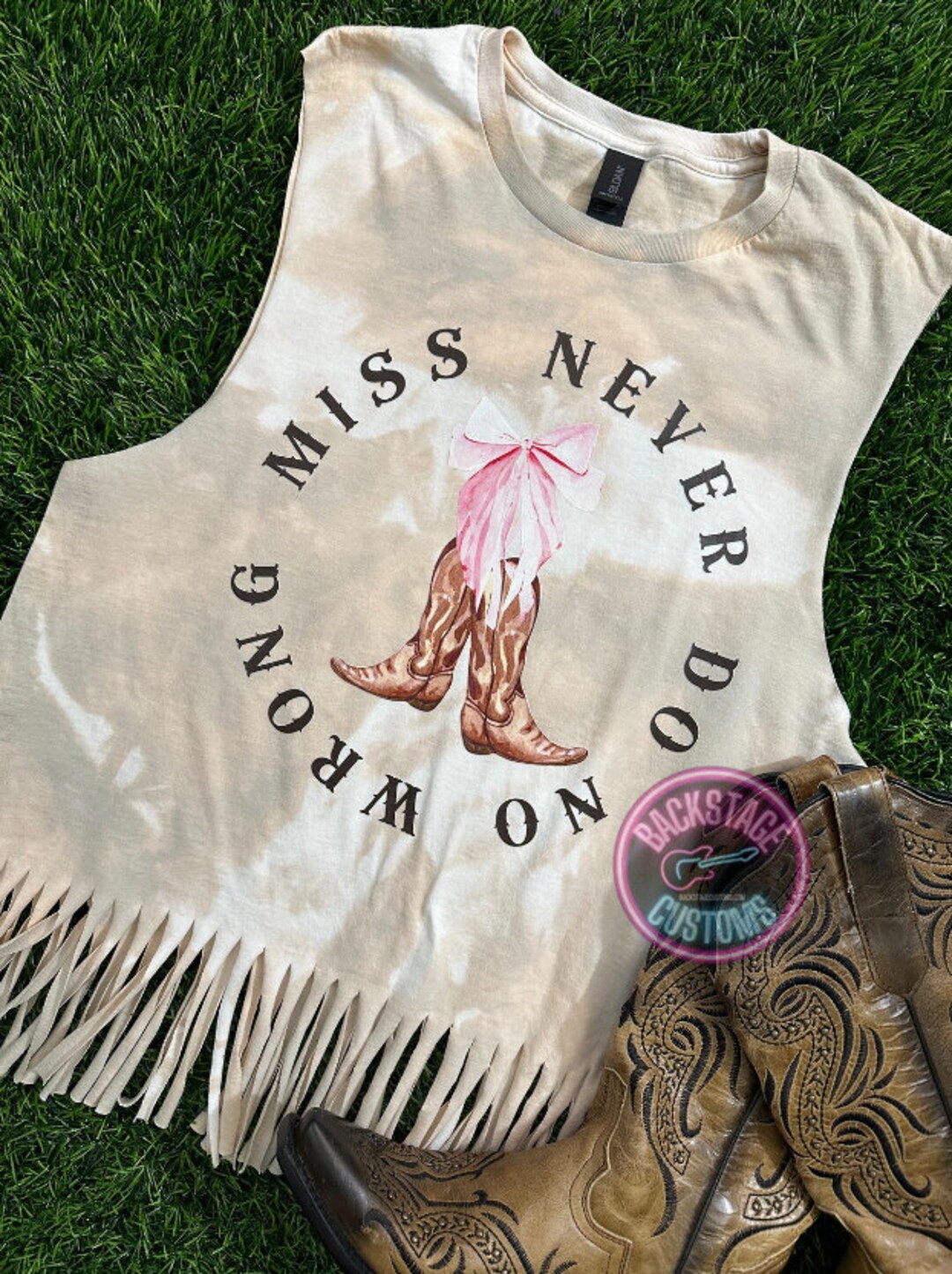 Country Music Fringe Tank Top | Sleeveless Western Tee | Country ...