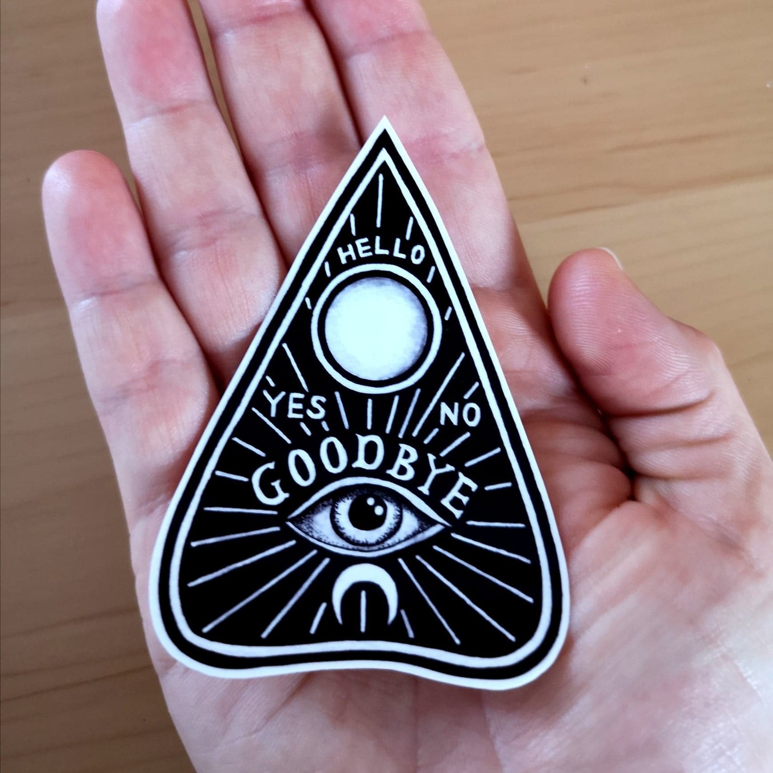 Ouija Planchette Sticker Set Including 3 Vinyl Stickers | Etsy