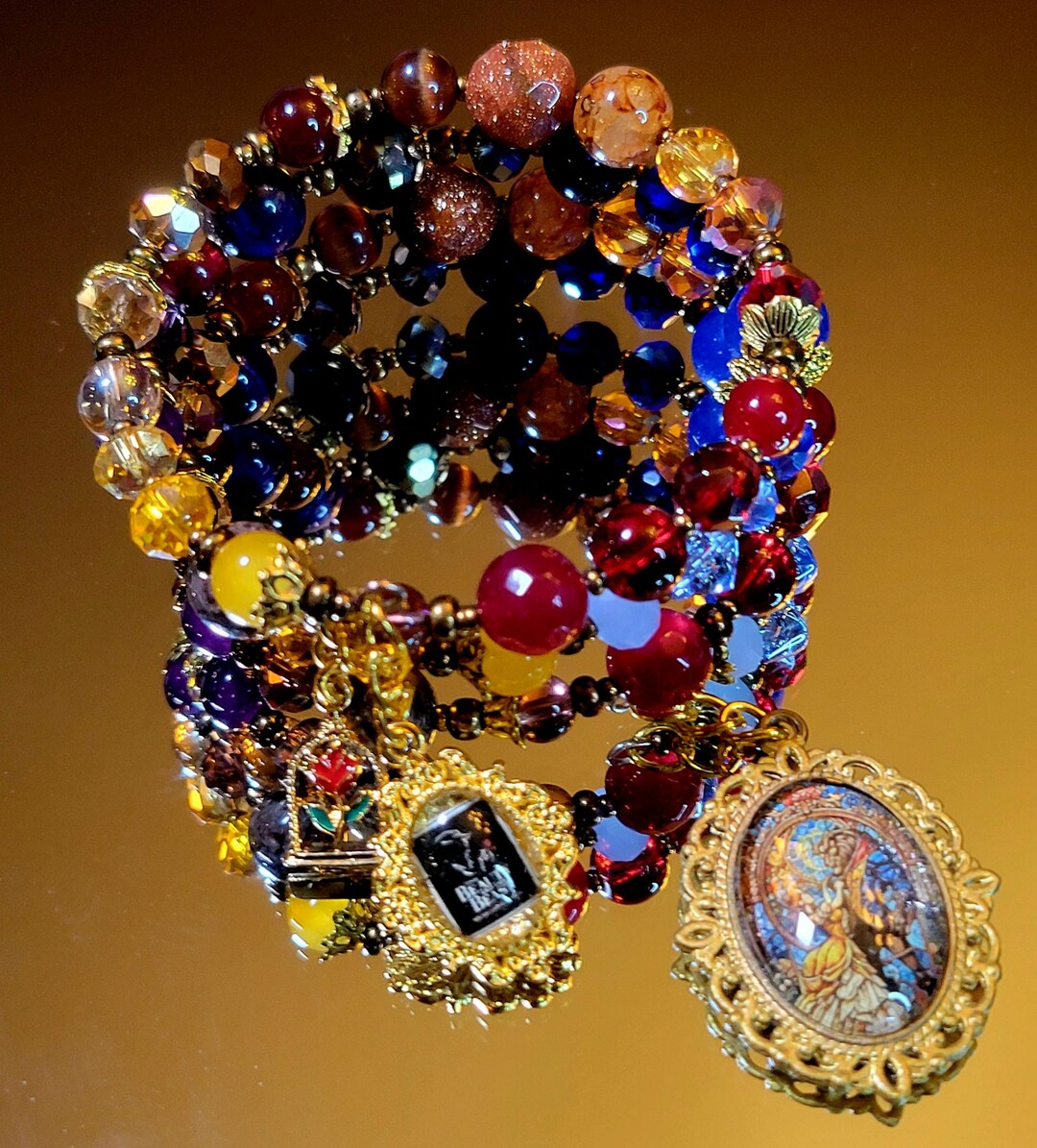 Beauty and the Beast Broadway Musical Inspired Gemstone Bracelet ...