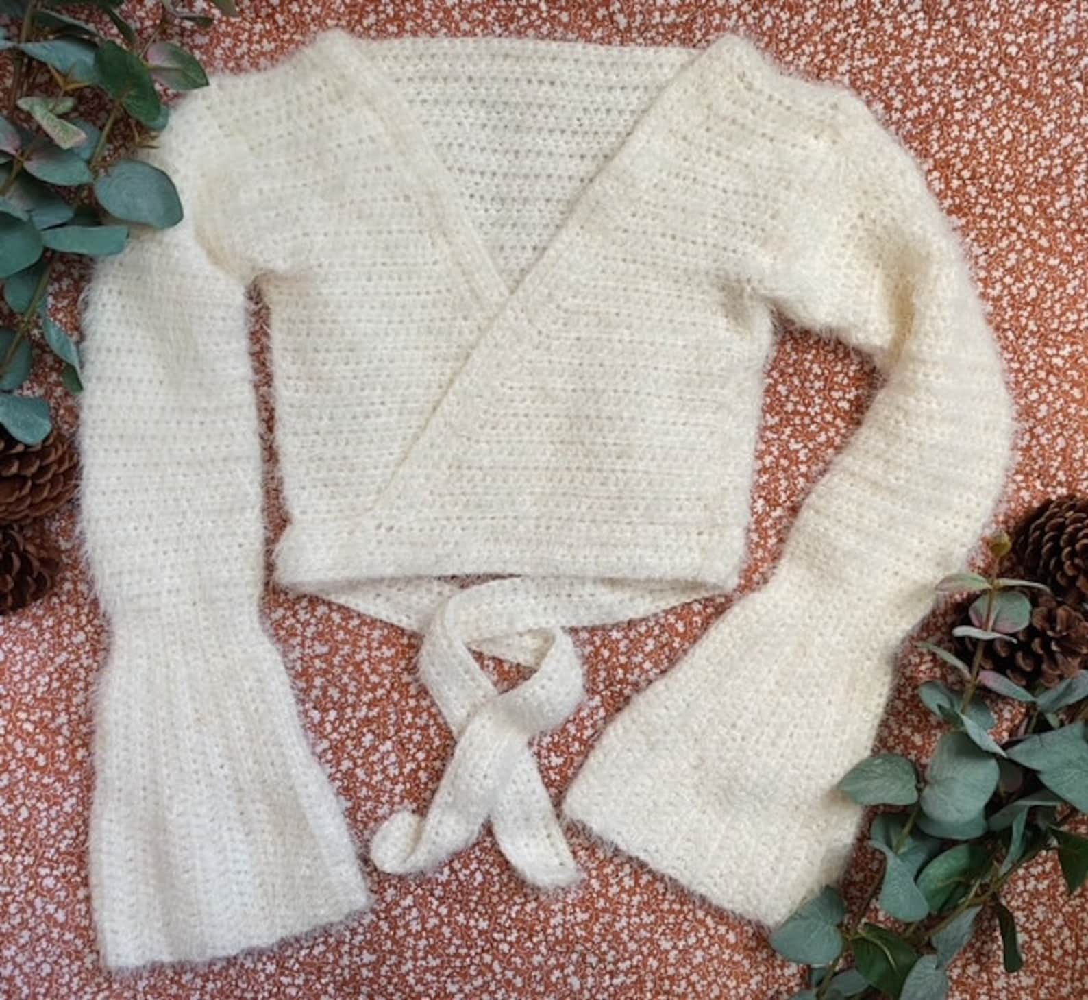 PATTERN - Wrap Sweater Crochet Pattern, Sweater Crochet Pattern, Cute ...