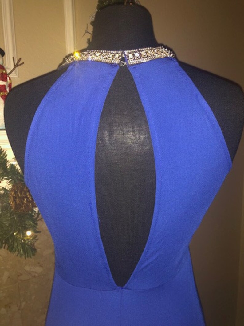 Royal Blue Keyhole Formal Dress - Etsy