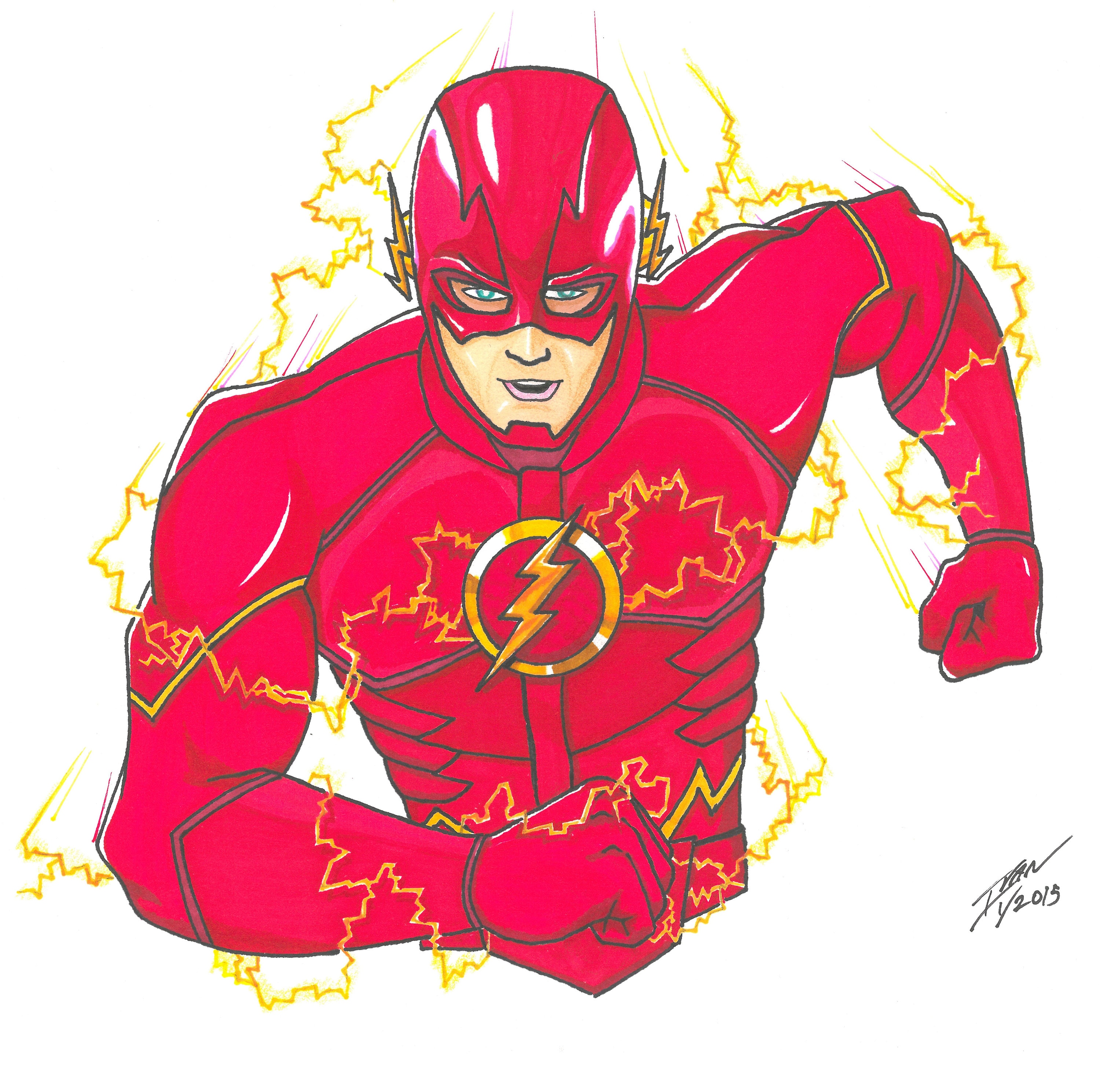 Flash Running Drawing
