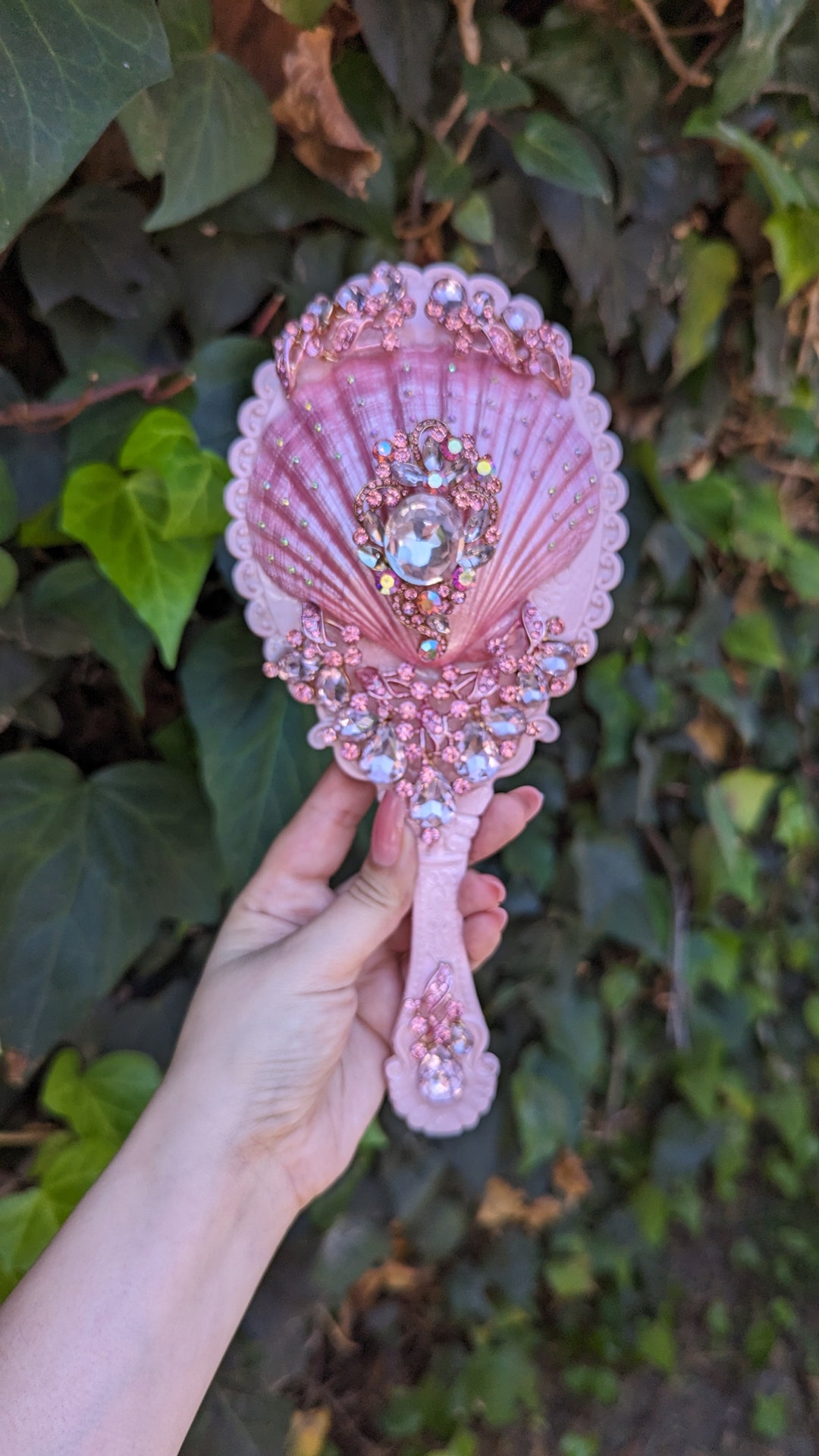 Pink Barbie Mermaid Hand Mirror - Etsy