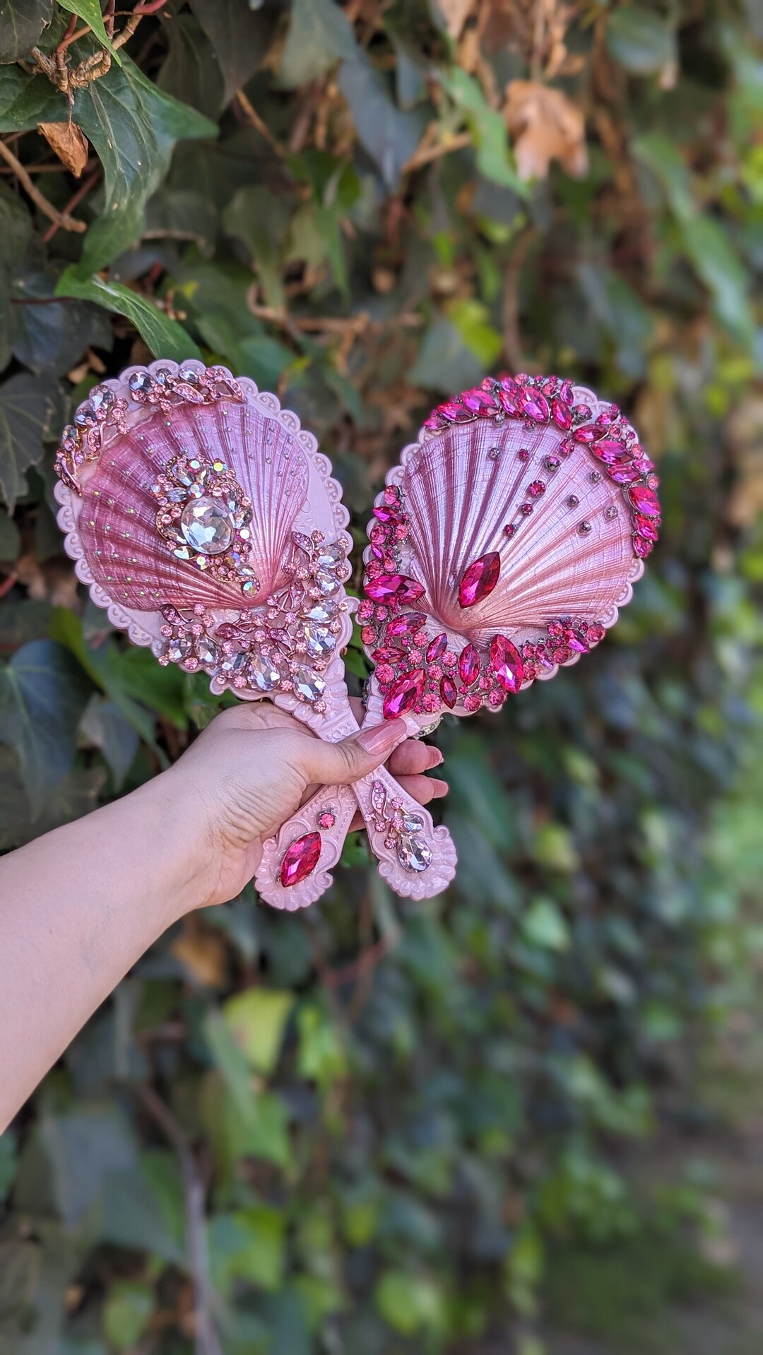 Pink Princess Mermaid Hand Mirror - Etsy