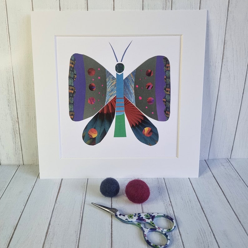 Butterfly Collage Art - Etsy