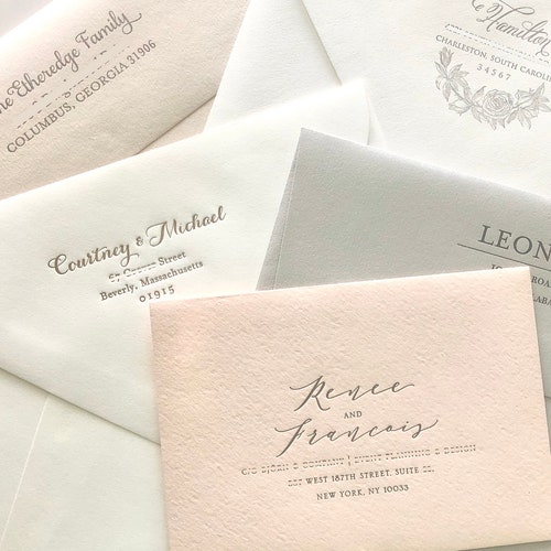 ADD ON Return Address Envelope Printing 1color Custom - Etsy
