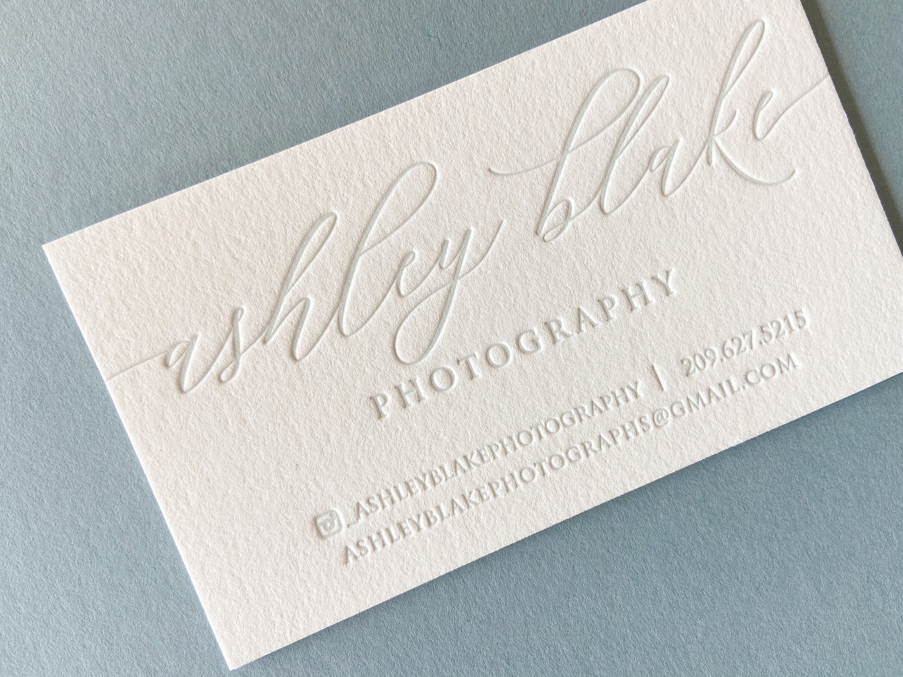 Letterpress Business Cards, Calling Card, Calligraphy, Small Business ...