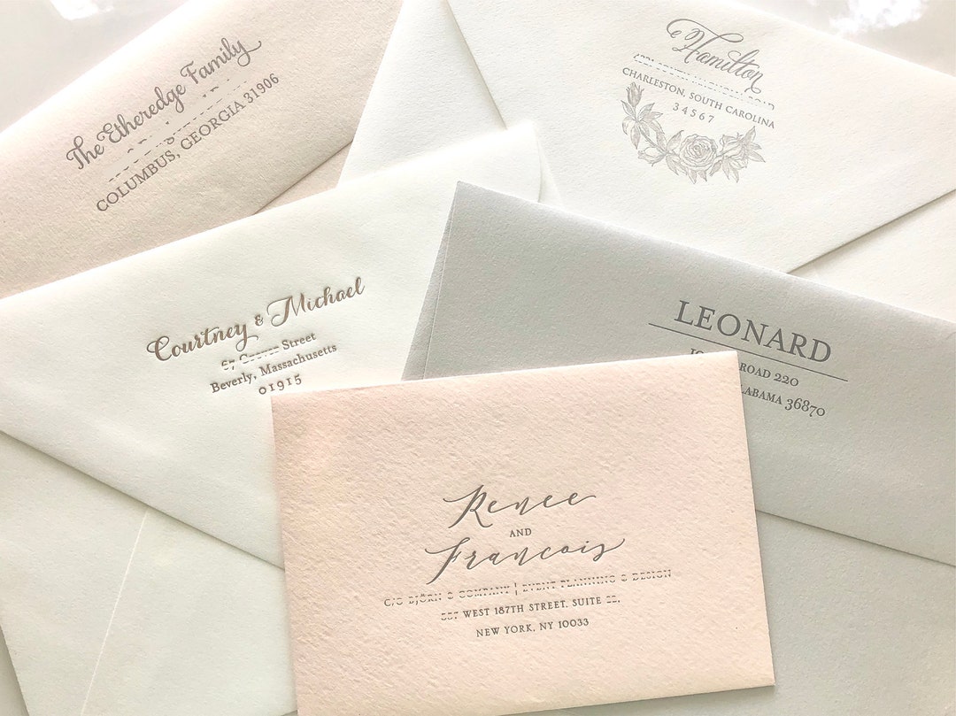 ADD ON Return Address Envelope Printing 1color Custom - Etsy