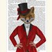 Vixen Lady Fox Hunter 1, Portrait, Wall Art Fox Hunting Art Print Fox ...