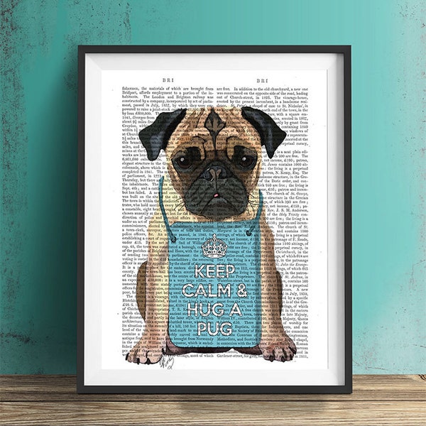 Pug Print - Etsy