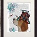 Hare Print - the Dapper Hare - Hare Painting Rabbit Print Rabbit Décor ...