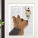 Yorkie Puppy Print - Yorkshire Terrier Ice Cream Dog - Yorkie Art ...