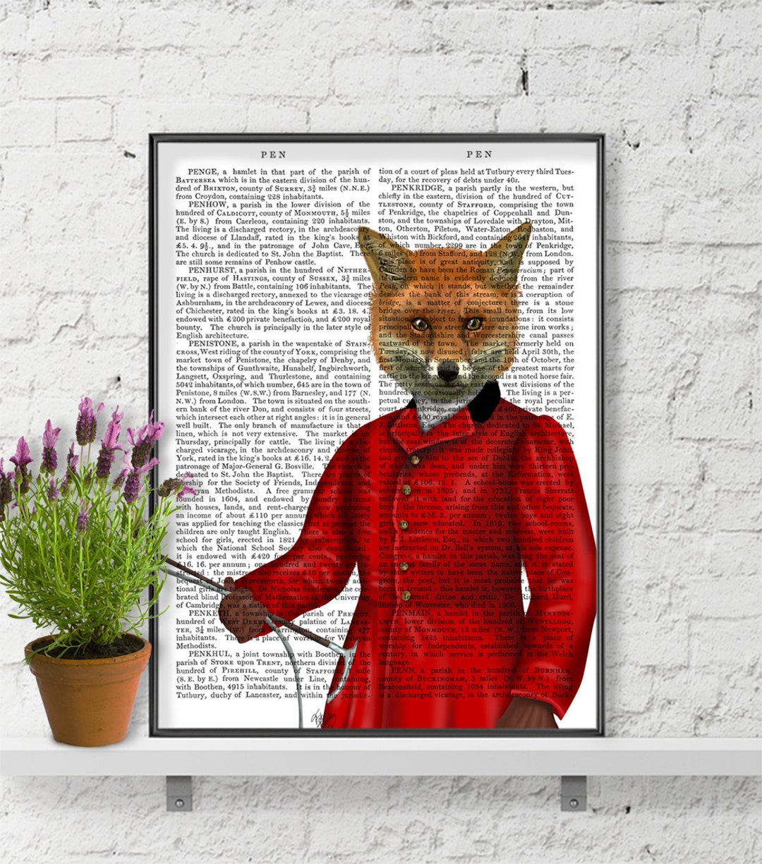Fox Portrait 3 - Fox Hunter Wall Art Fox Hunting Art Print Fox Print ...