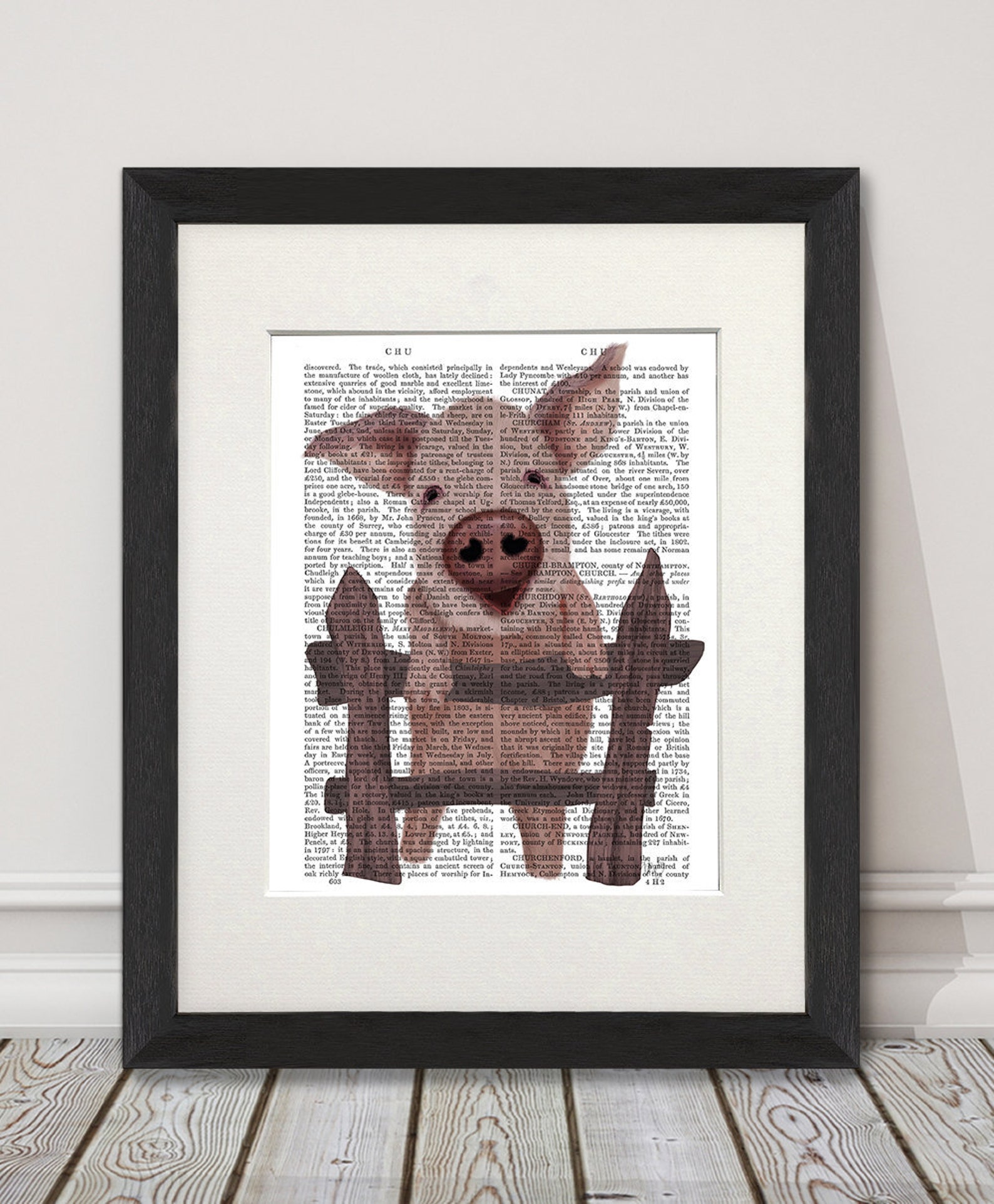 Piglet Art Print Pig on Fence Hog Poster Pig Illustration - Etsy
