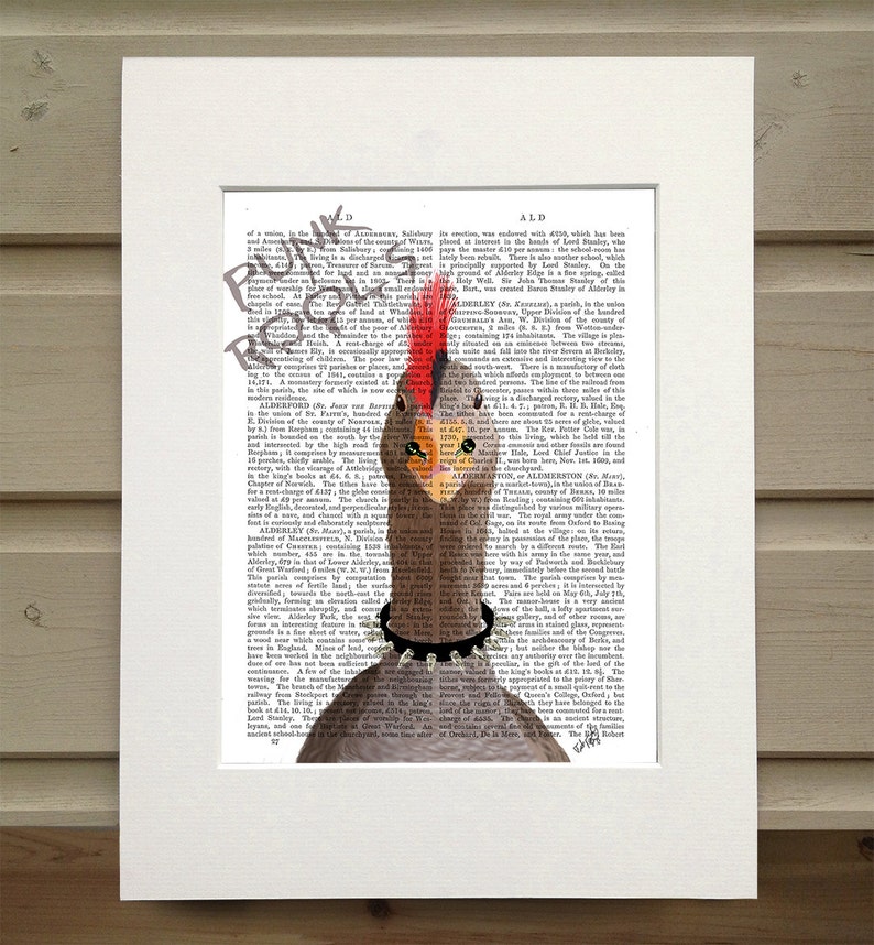 Punk Rocker Goose Print Grey Goose Print Funny Art Print - Etsy