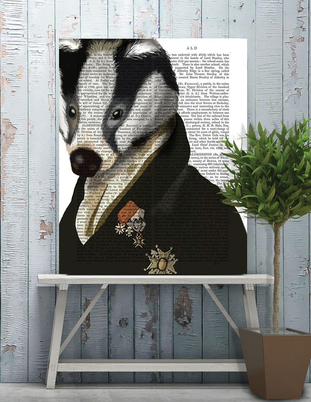 Badger the Hero : Badger Art Print Badger Print Badger Illustration ...