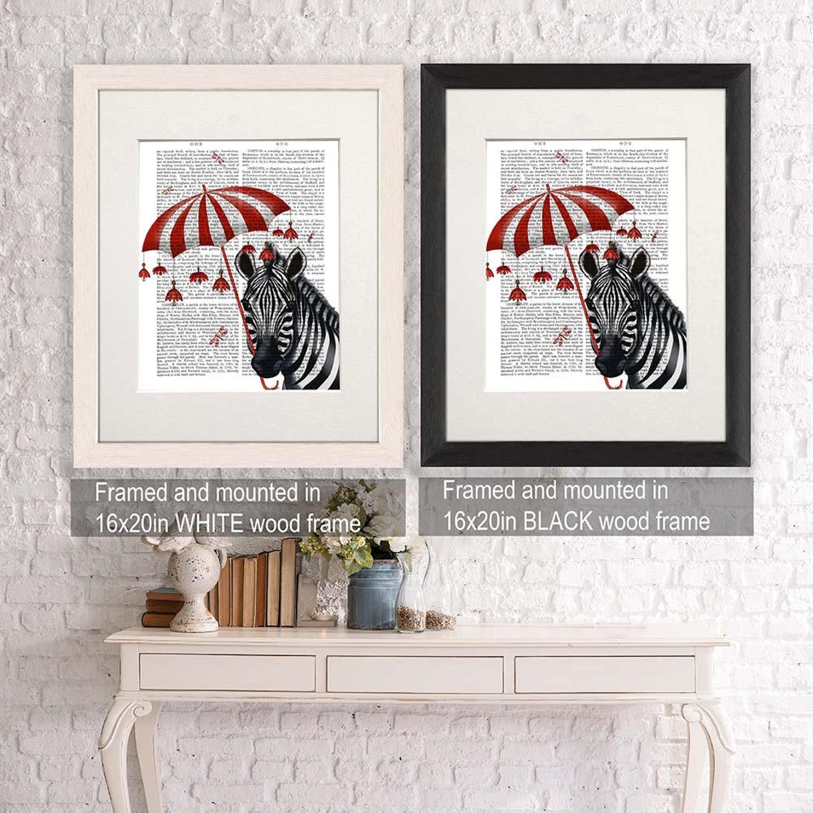 Zebra Print Umbrella Sideways Zebra Art Zebra Wall Art Zebra - Etsy