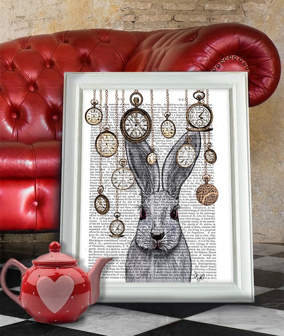 White Rabbit Rabbit in Alice From Wonderland Rabbit in Alice | Etsy